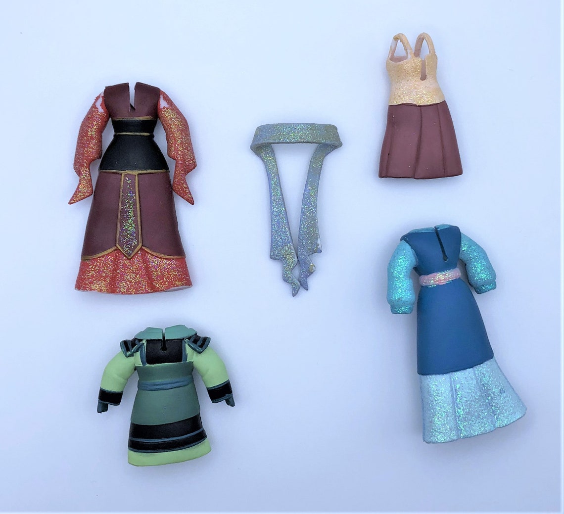 Disney Mulan Clothes Polly Pocket Style Mini Princess Sets - Etsy