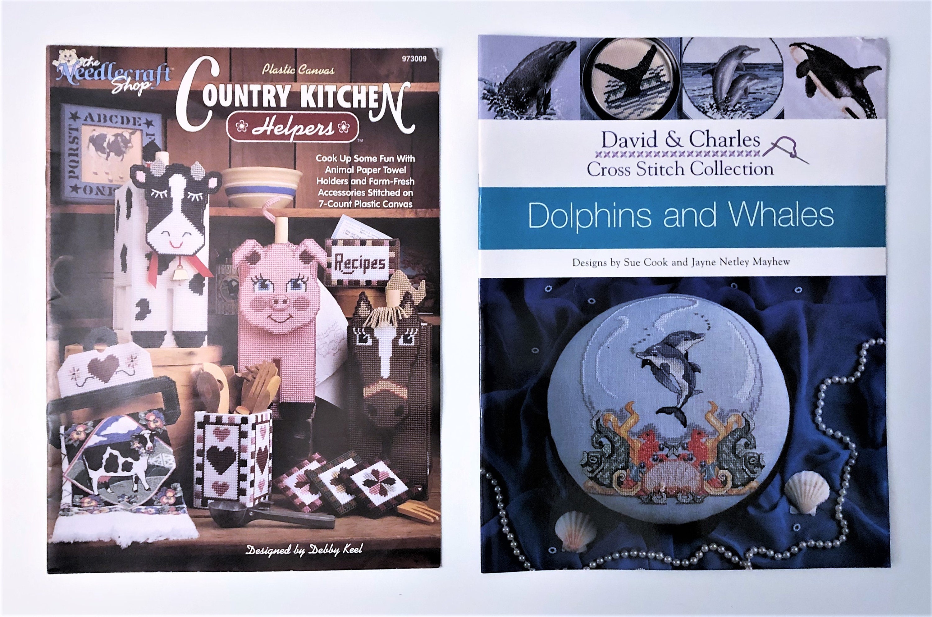 Vintage Craft Leaflets Booklets for Cross Stitch, Needle Crafts, Back ...