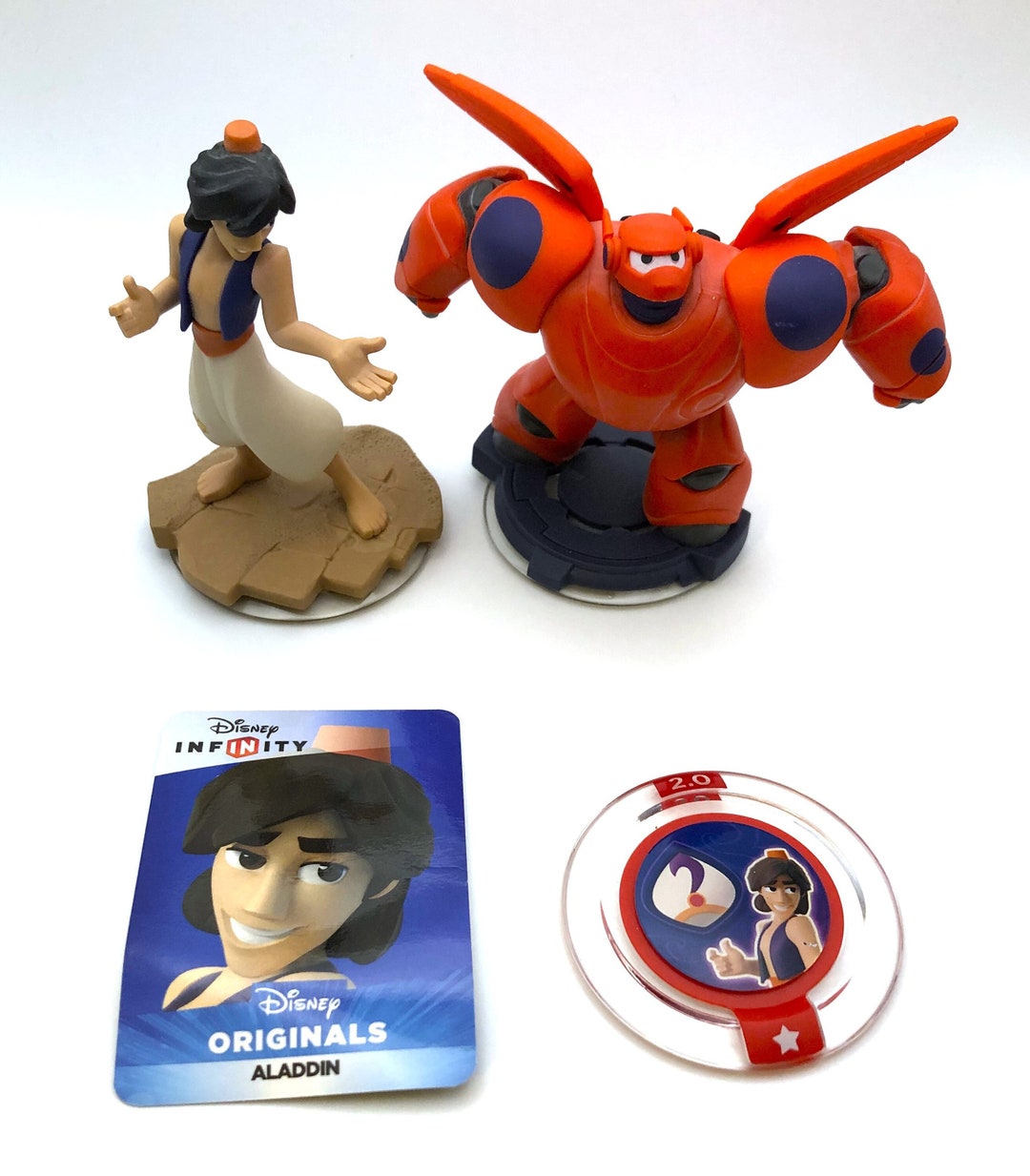 Disney's Infinity Aladdin Card Baymax & Aladdin Rags to - Etsy
