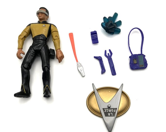 1992 Playmates Star Trek the Next Generation LA Forge Action Figure 5 ...