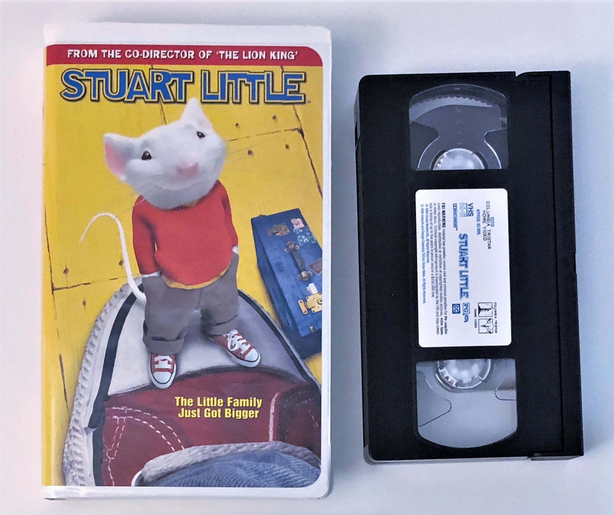 Stuart Little Family Movie VHS Tape Clamshell Cover Columbia Tristar ...