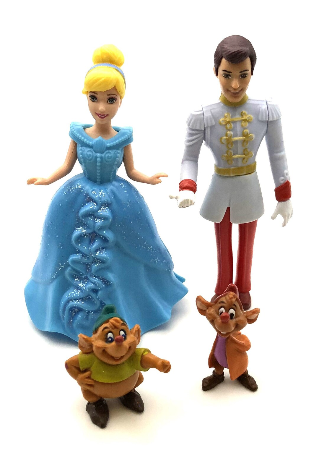 Disney Princess Cinderella, Prince Charming, Mice, Magiclip Polly ...
