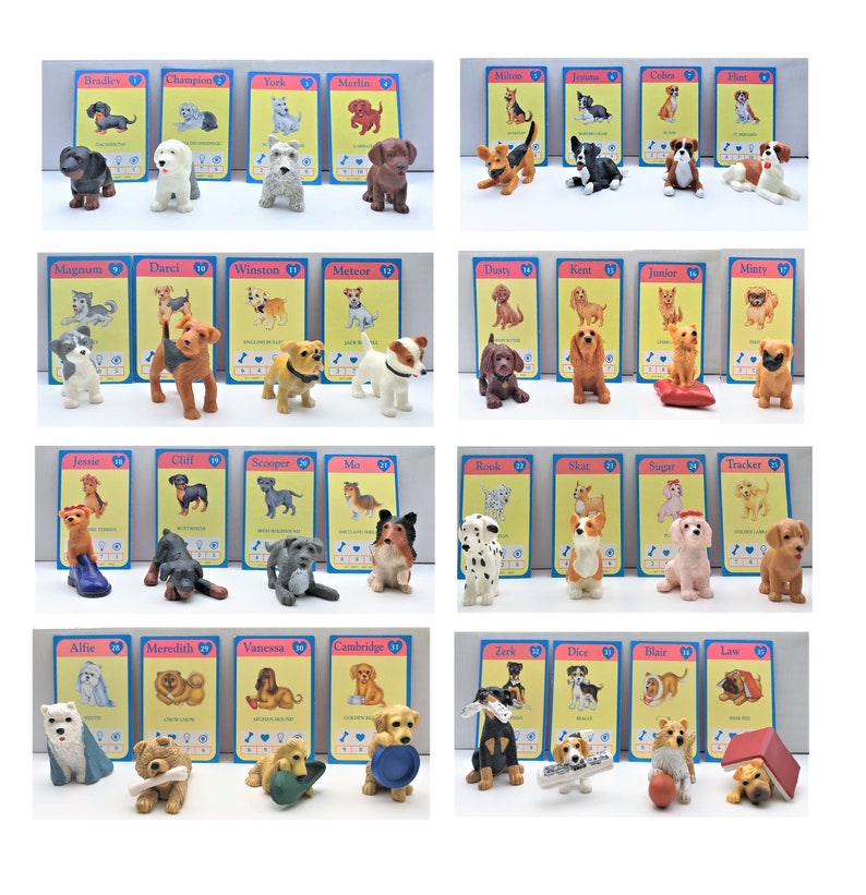 Puppy in My Pocket 1990's Vintage Dog Miniature Figurines - Etsy