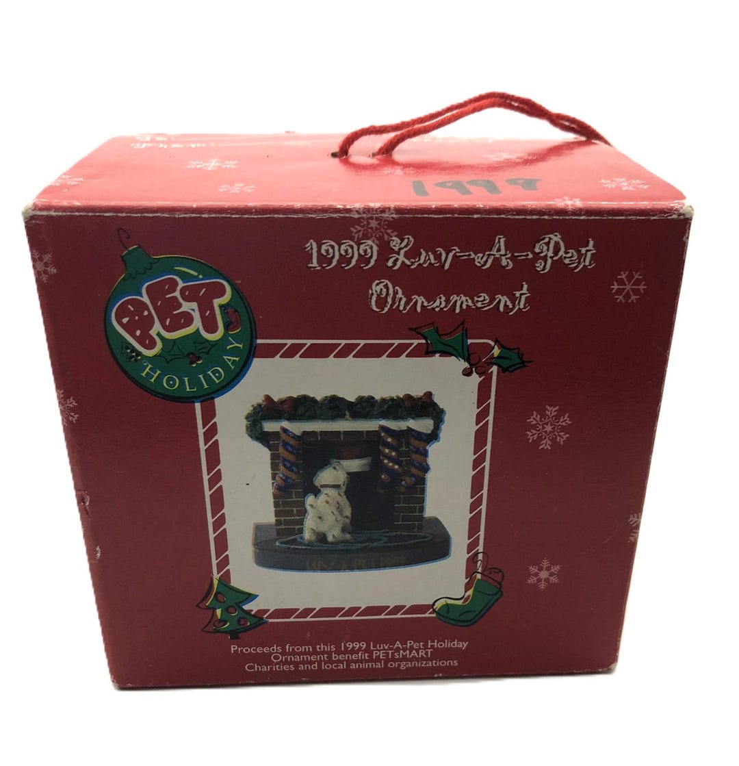 Petsmart Charities Luv-a-pet 1999 Dog Biting Santa's Legs Chimney ...