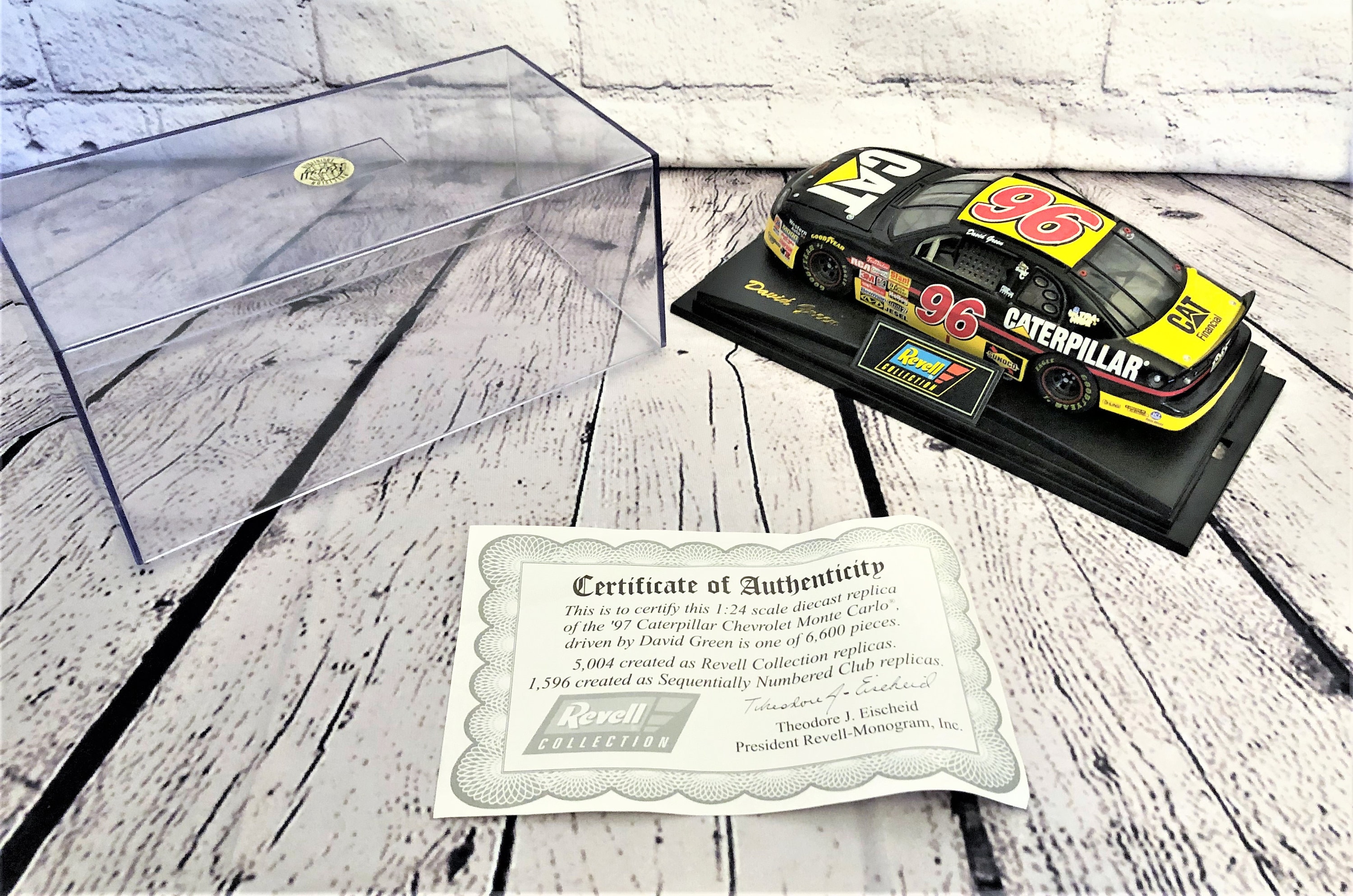 Revell David Green 96 Caterpillar Nascar Diecast Car 1:24 - Etsy
