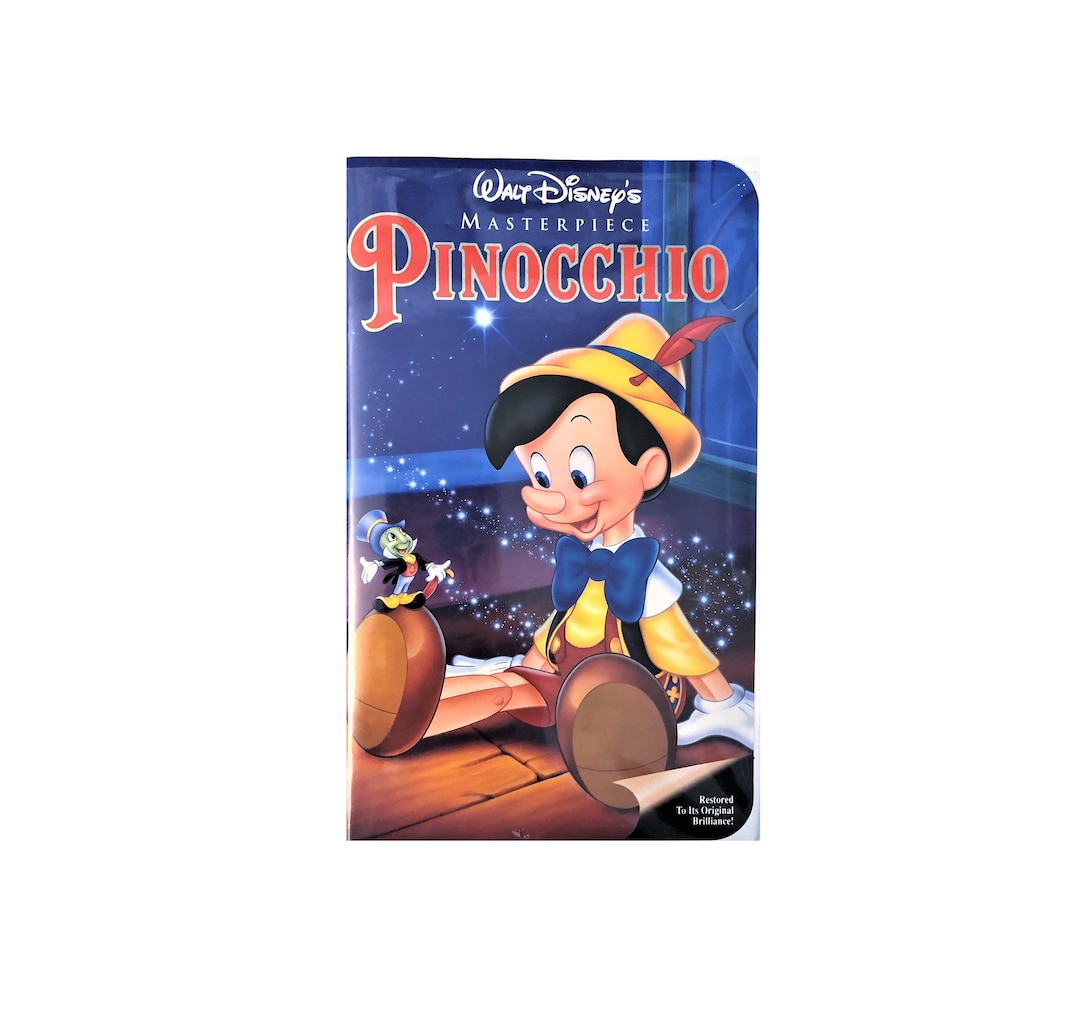 Walt Disney Masterpiece Pinocchio VHS Tape Clamshell Cover - Etsy