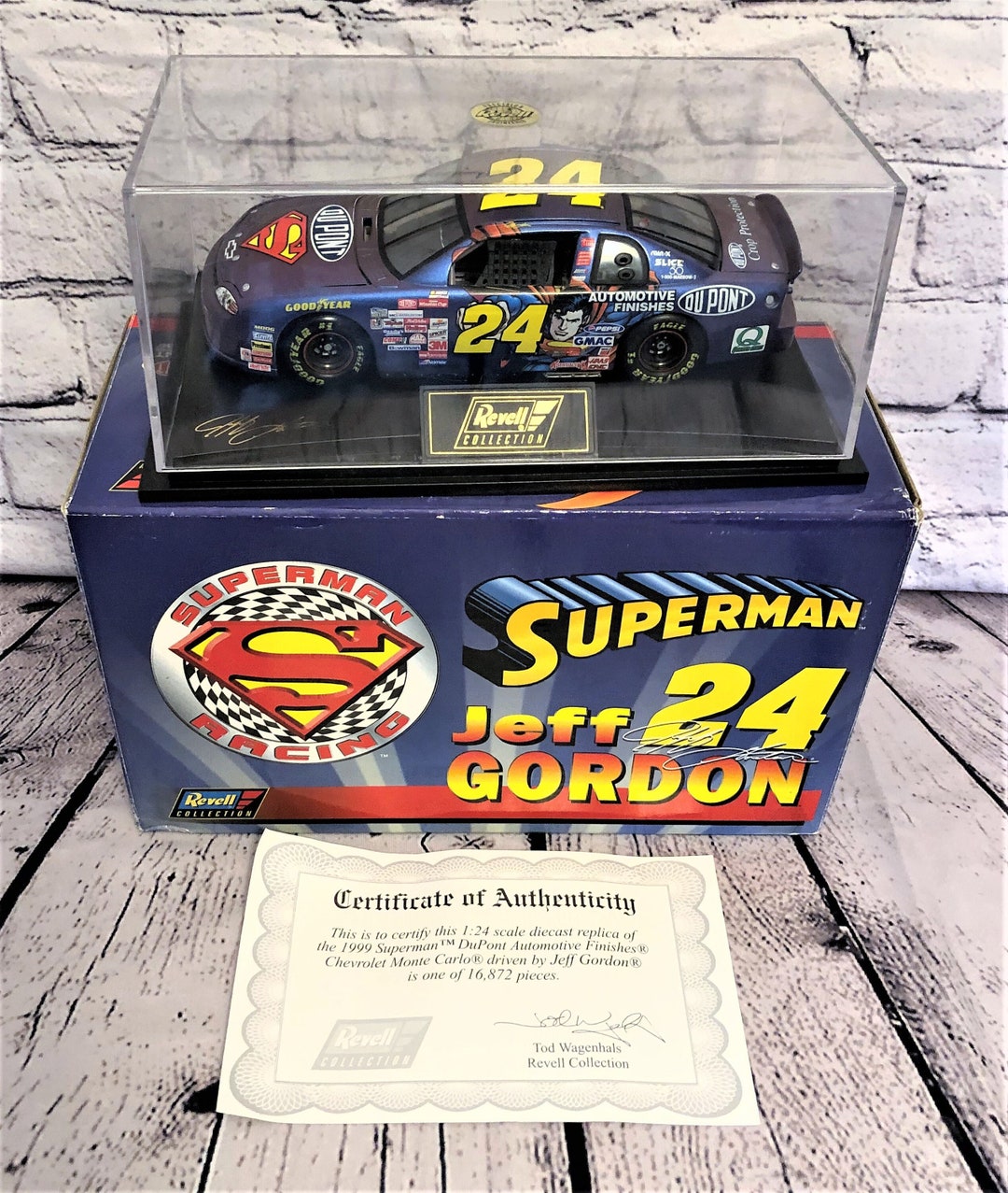 Revell Jeff Gordon 24 Superman Dupont Nascar Diecast Car 1:24 - Etsy