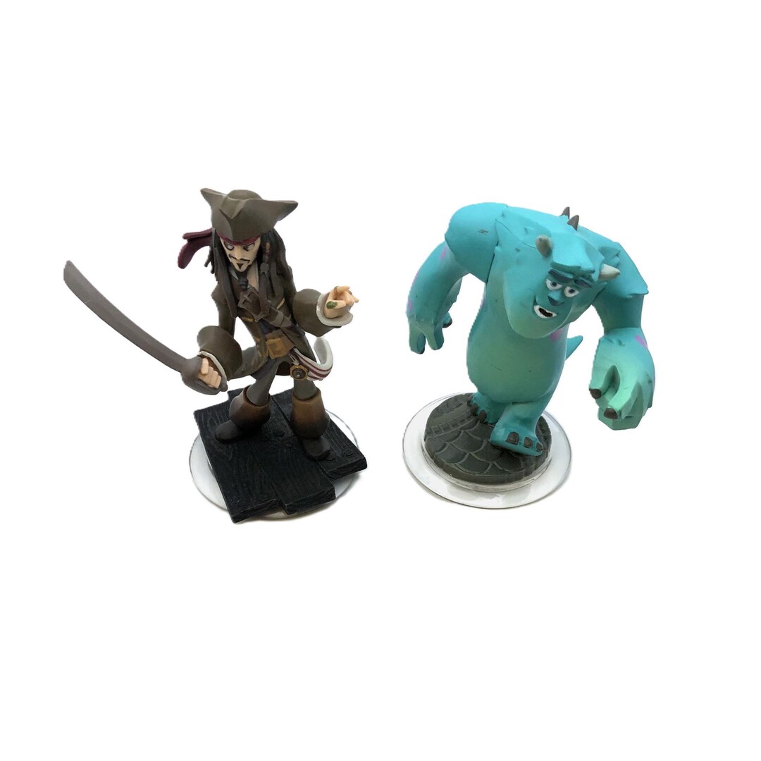Disney's Infinity Sully & Captain Jack Sparrow Figures - Etsy