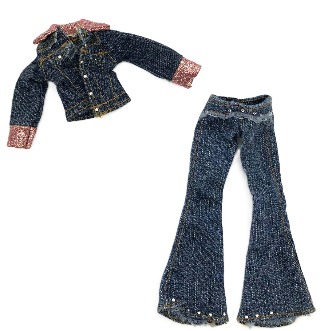 2004 Bratz Cloe Blind Secret Date Blue Jean Denim Jacket and Pants ...