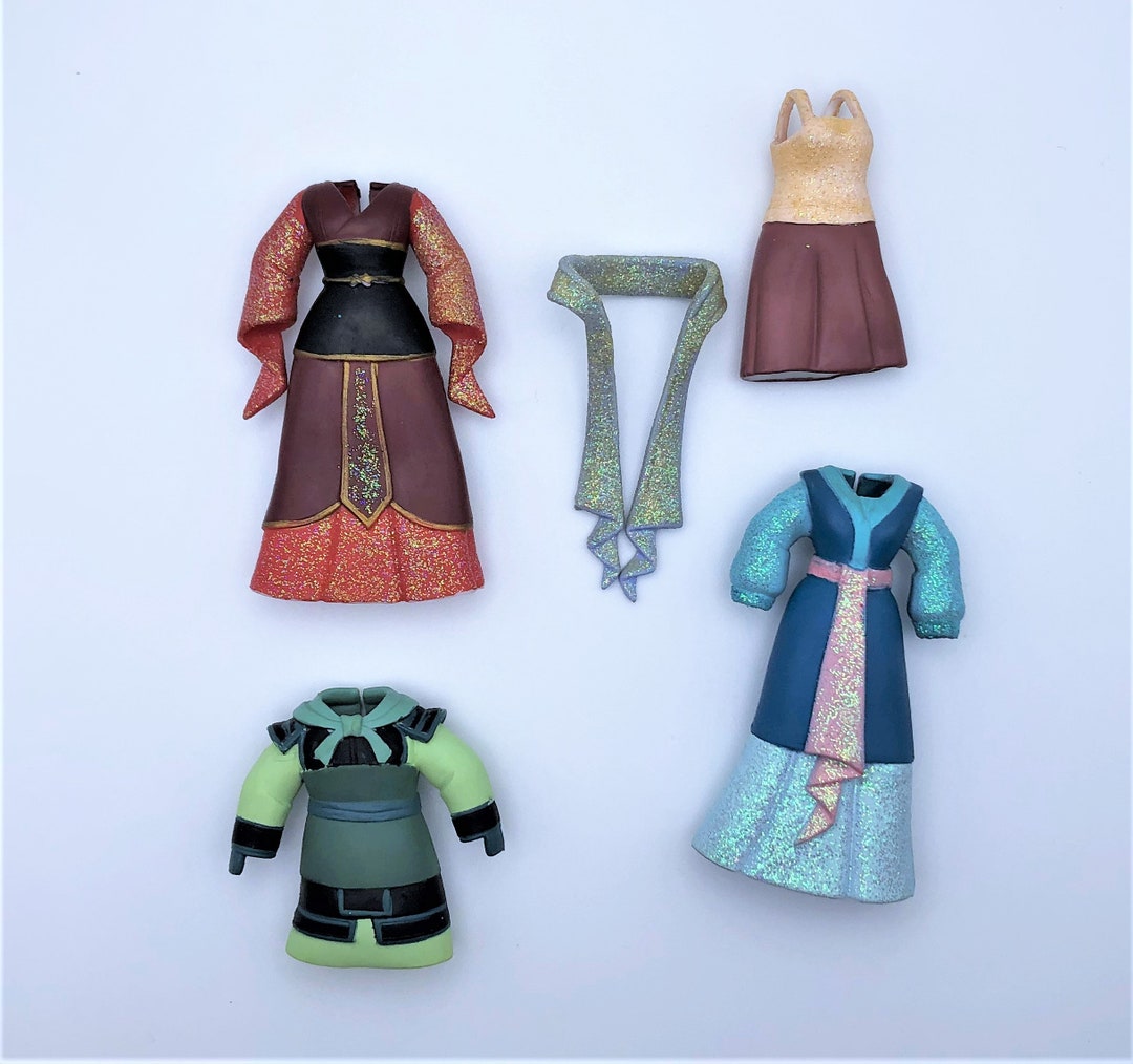Disney Mulan Clothes Polly Pocket Style Mini Princess Sets - Etsy