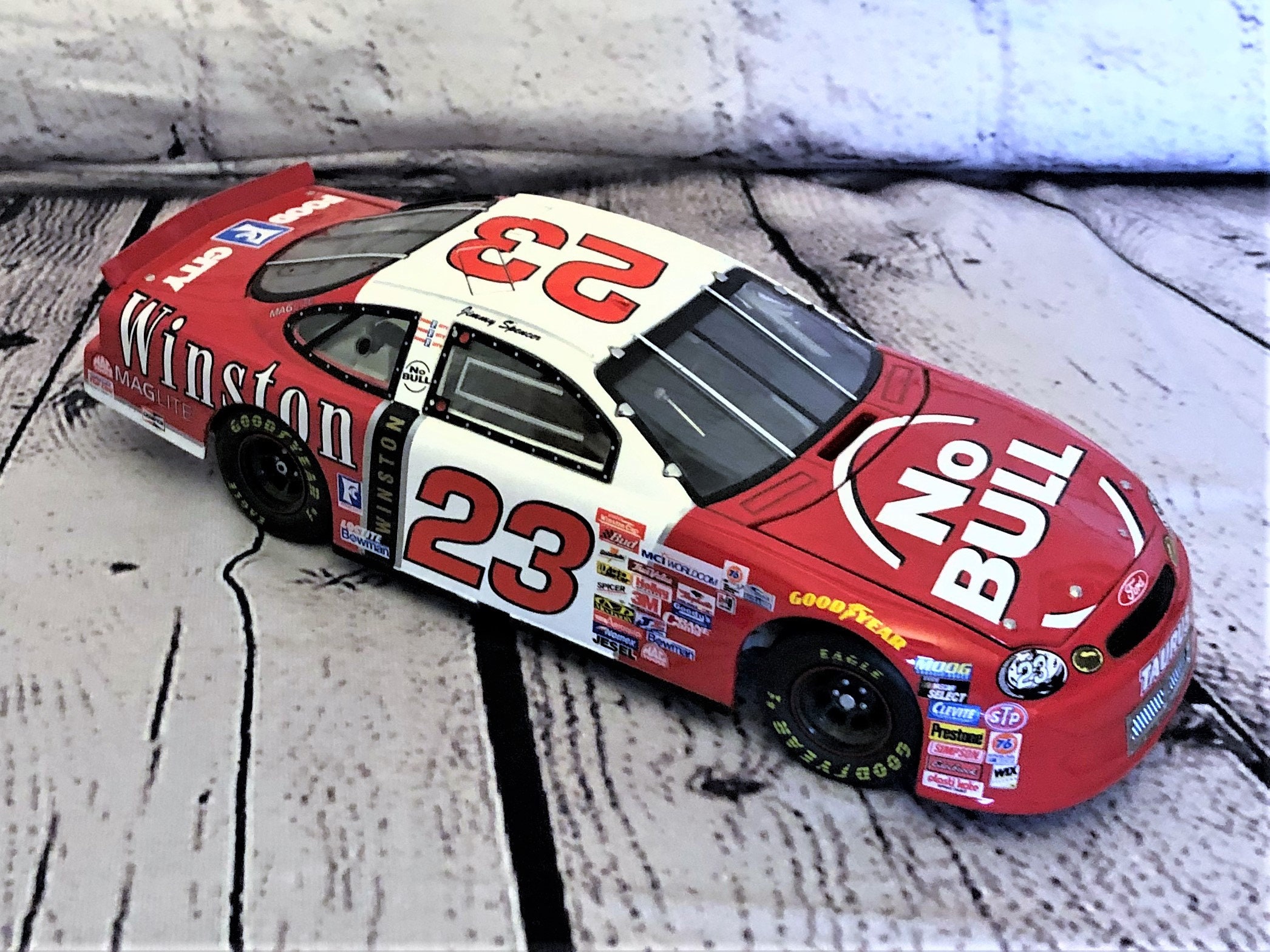 Team Caliberr 23 Jimmy Spencer Winston Nascar Diecast Car - Etsy