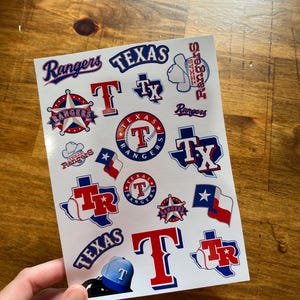 Texas Baseball Rangers Decal/sticker - Etsy