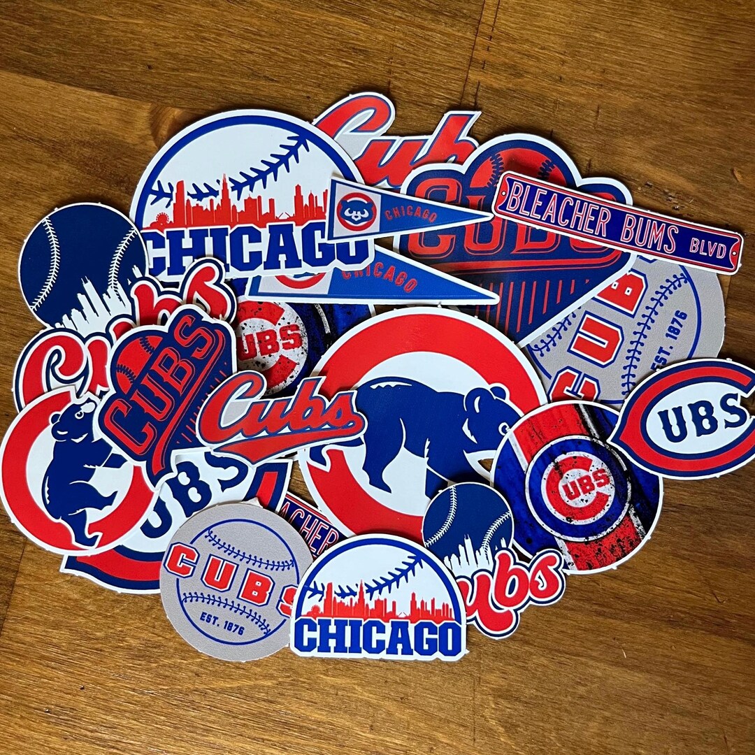 Cubs CHI Baseball Stickers/decals - Etsy