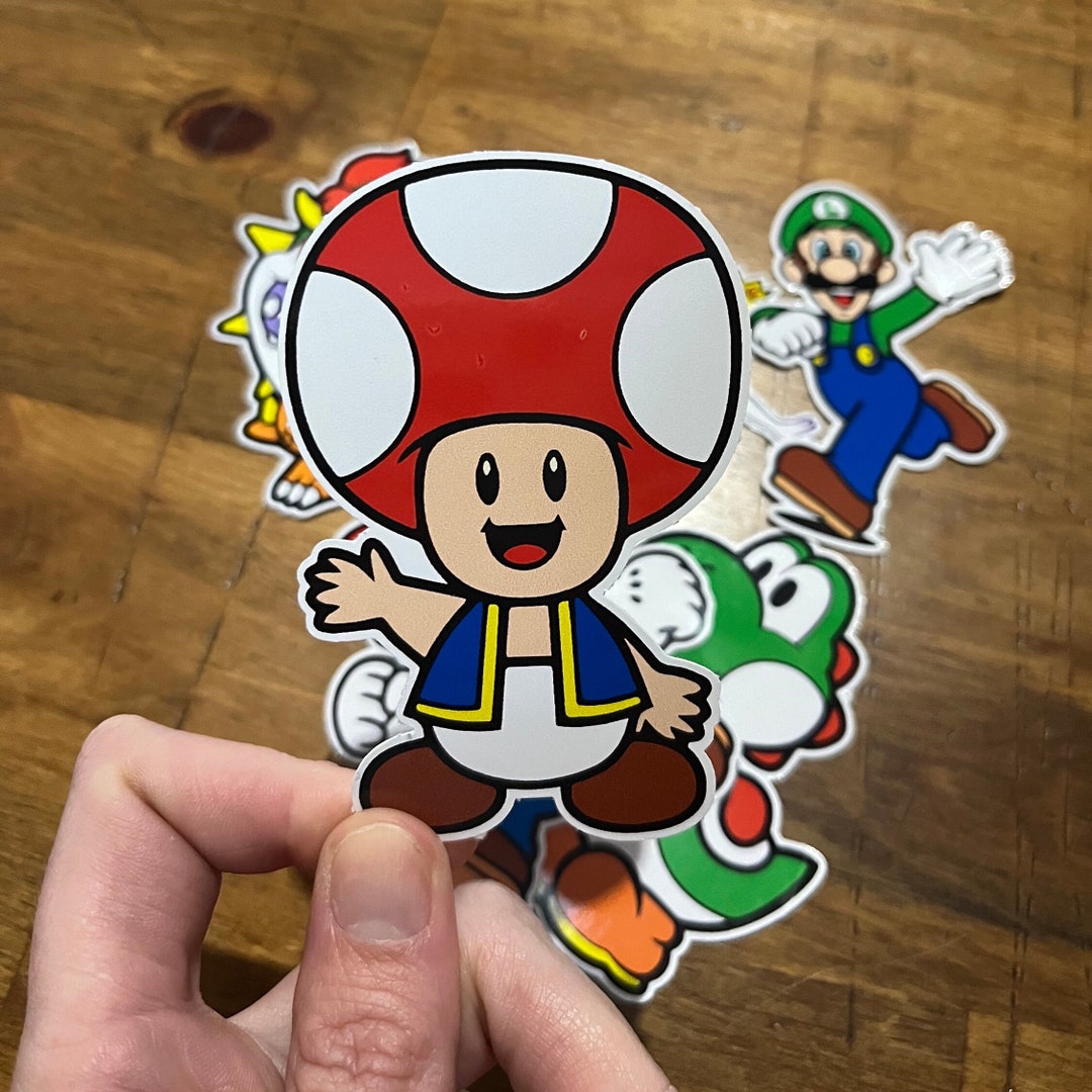 Toad From Mario Sticker - Etsy