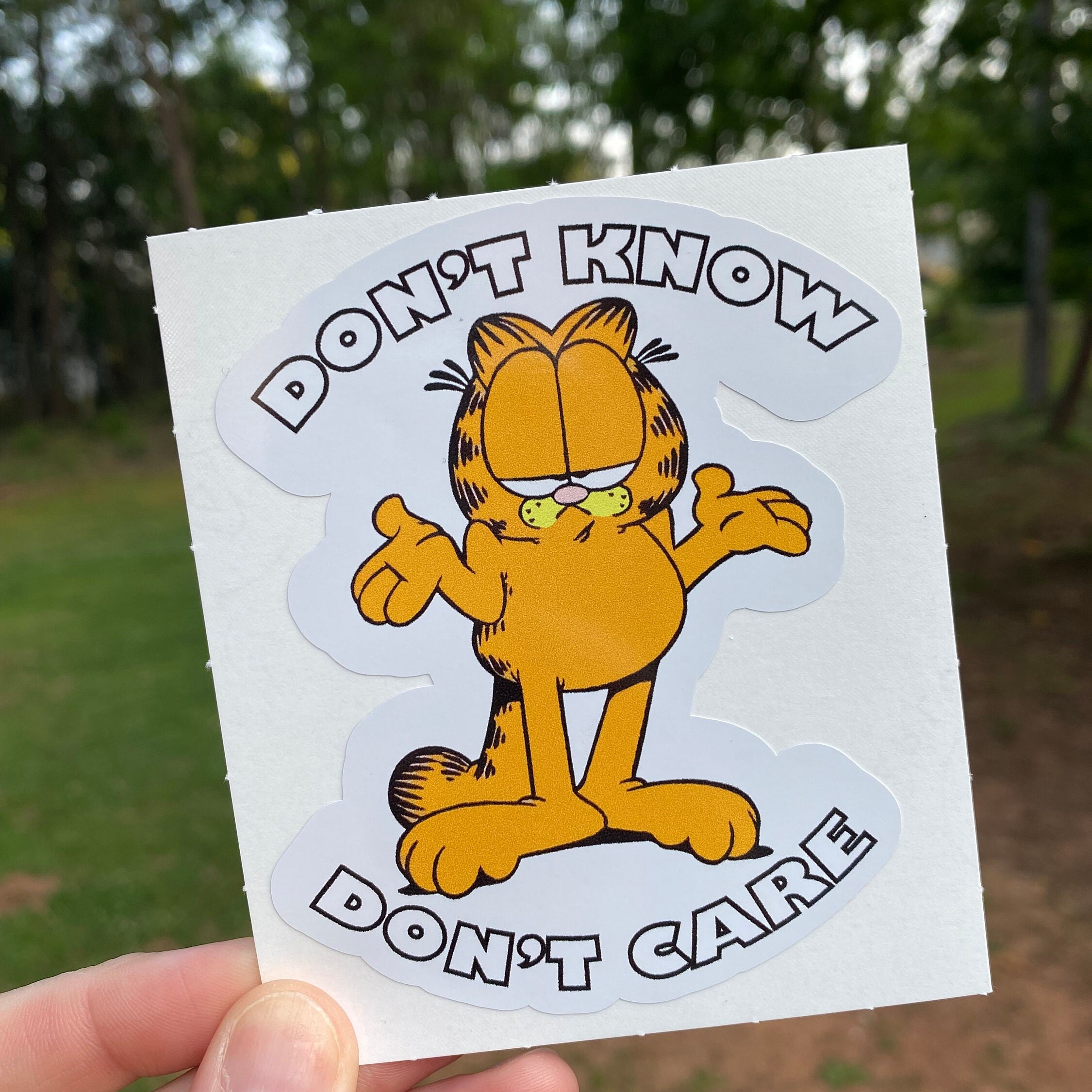 Garfield Decal/sticker - Etsy