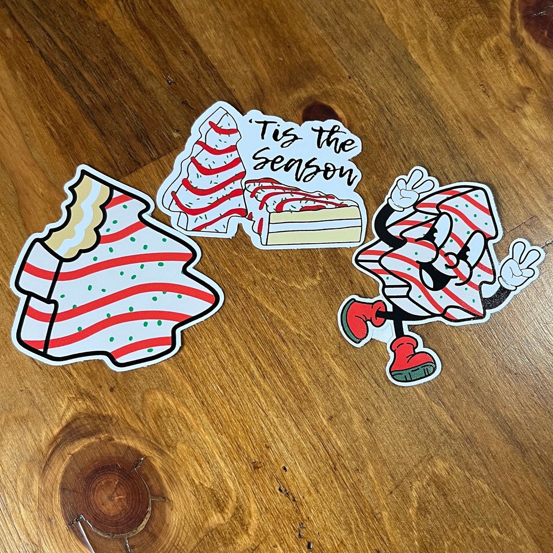 Christmas Lil Debbie Cake Sticker/decals Bulk Buy - Etsy