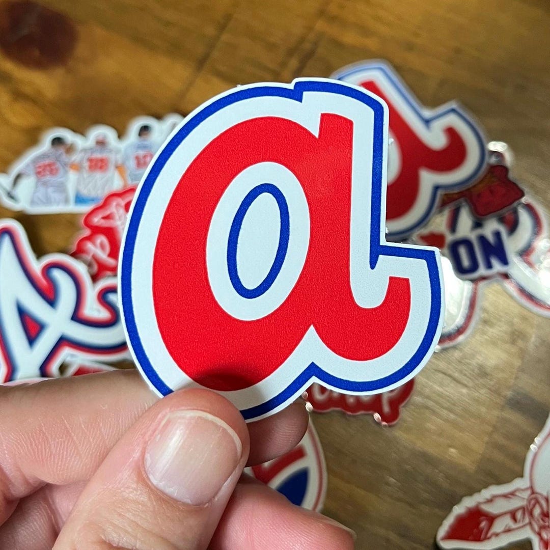 Baseball ATL Lowercase Braves Decal/sticker - Etsy