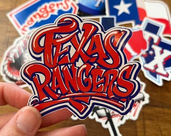 Texas Rangers Sticker, Rangers Baseball Decal, Garcia, Stanley Sticker ...