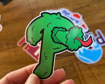 Phillie Phanatic Sticker, Philadelphia Sticker, Philadelphia Phillies ...