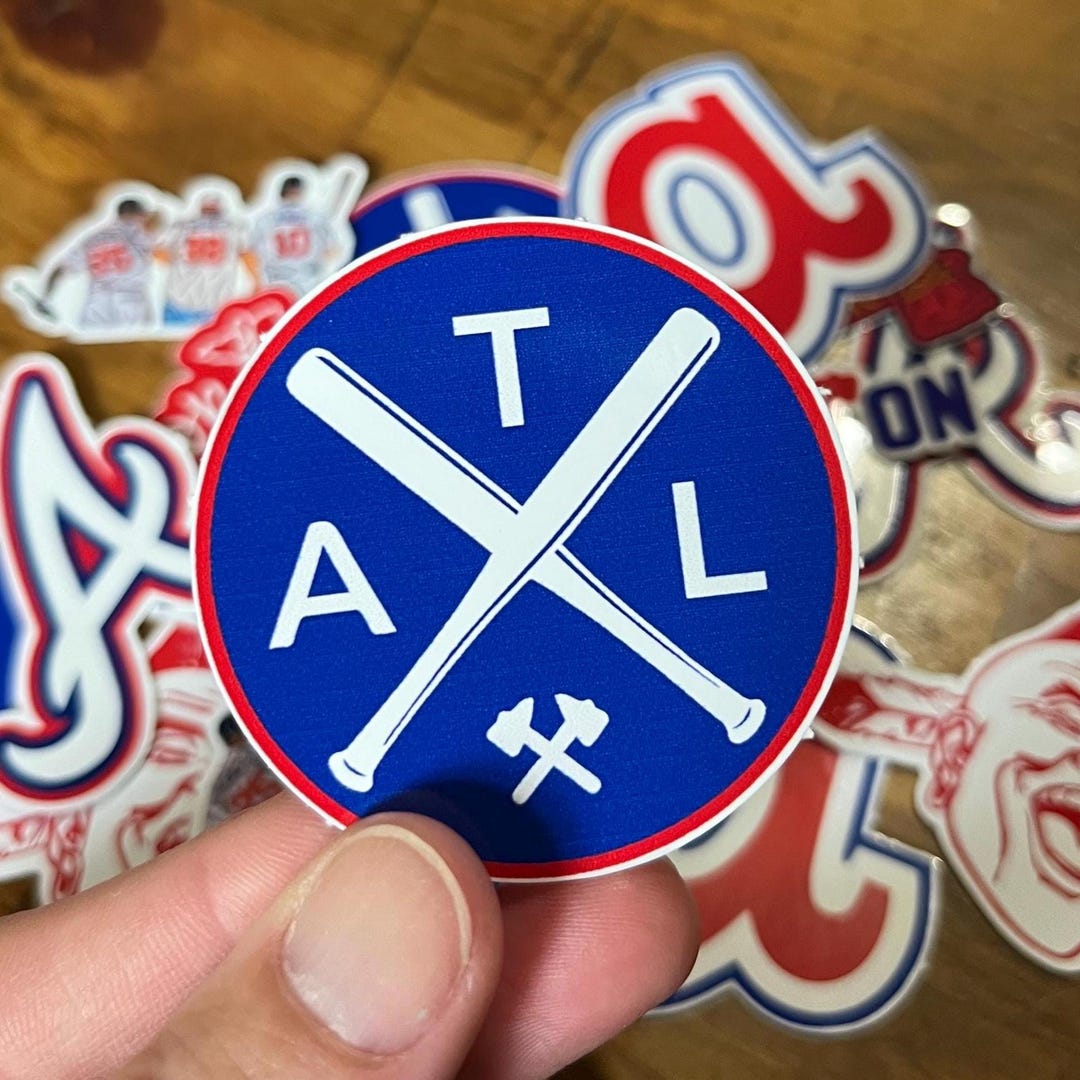 Baseball ATL Decal/sticker - Etsy
