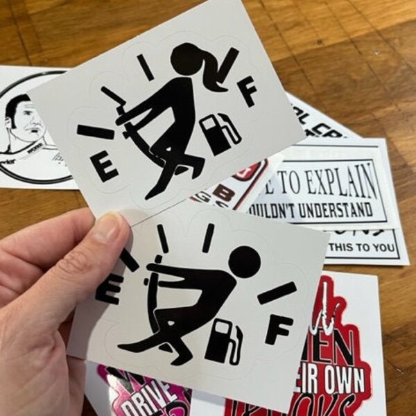 Empty Gas Decal - Etsy