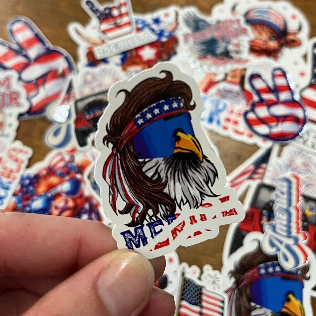Eagle USA Merica Sticker Decal - Etsy