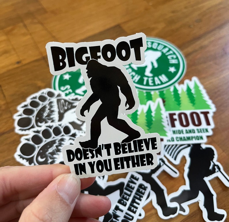 Sasquatch Bigfoot Stickers Decals - Etsy