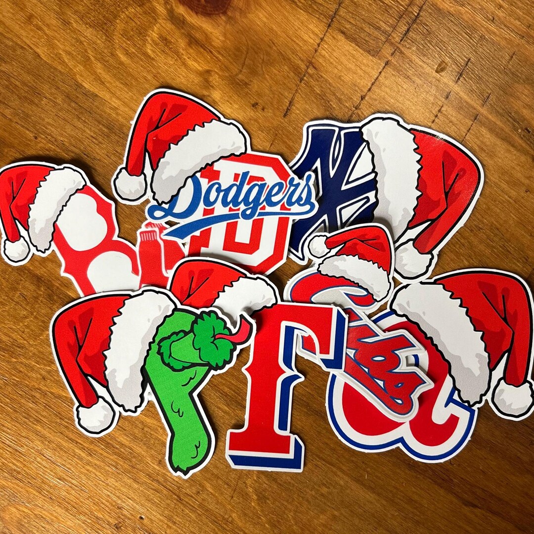 Christmas MLB Inspired Decals Sticker - Etsy