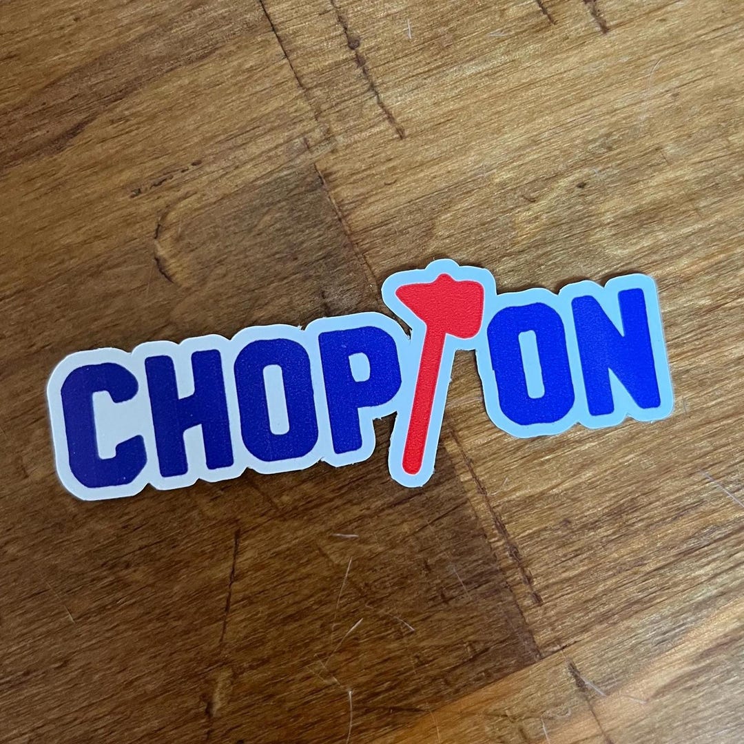 Baseball Braves Decal/sticker Chop On - Etsy