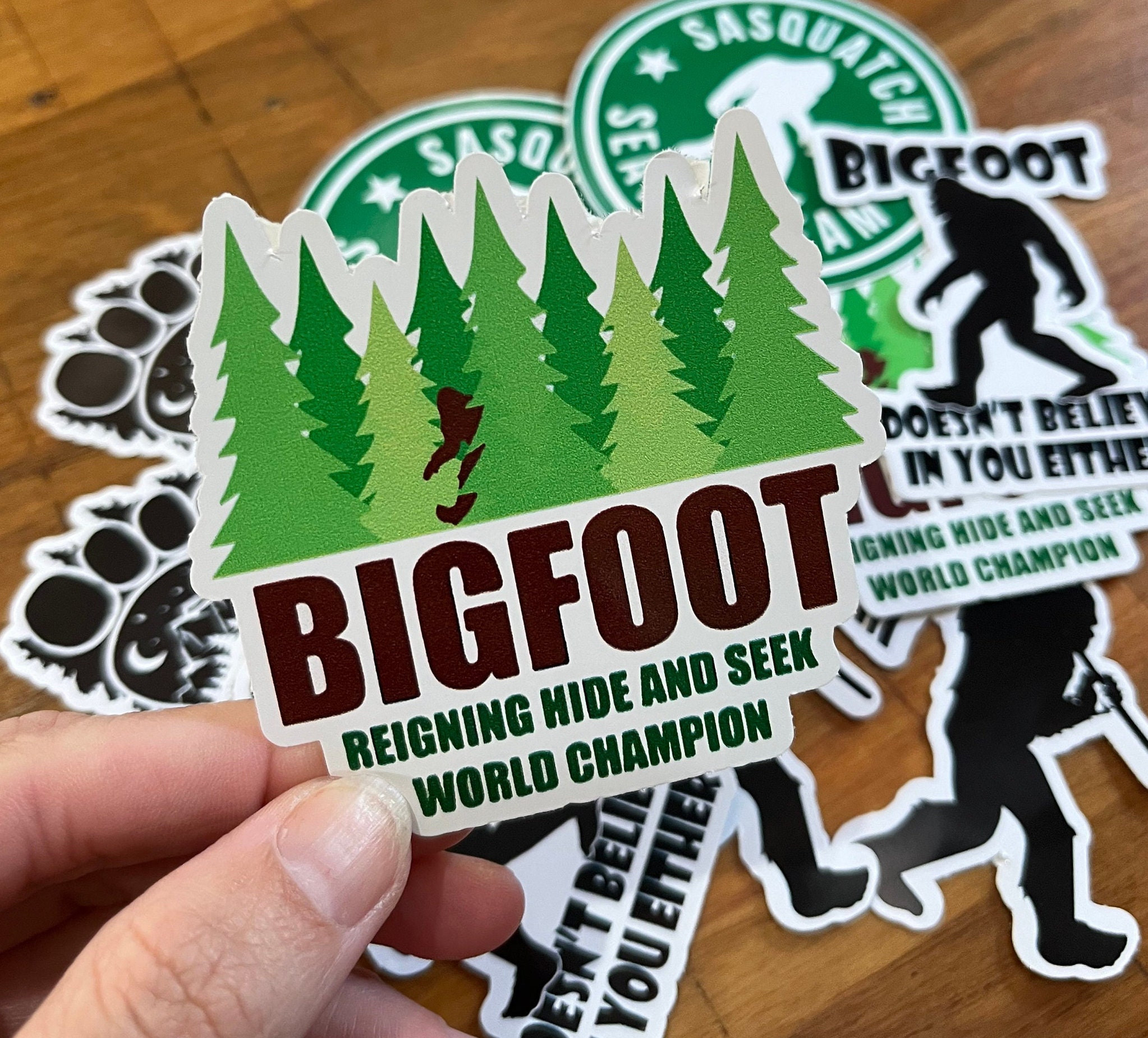 Sasquatch Bigfoot Stickers Decals - Etsy
