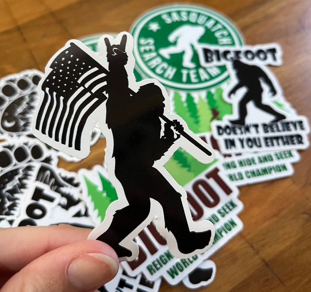 Sasquatch Bigfoot Stickers Decals - Etsy