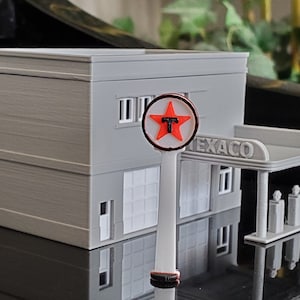 BTTF Hill Valley Texaco Station N Scale Replica Model Building - Etsy