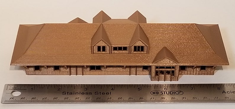 N Scale Railroad Station Model Building Kit 3D Printed in | Etsy
