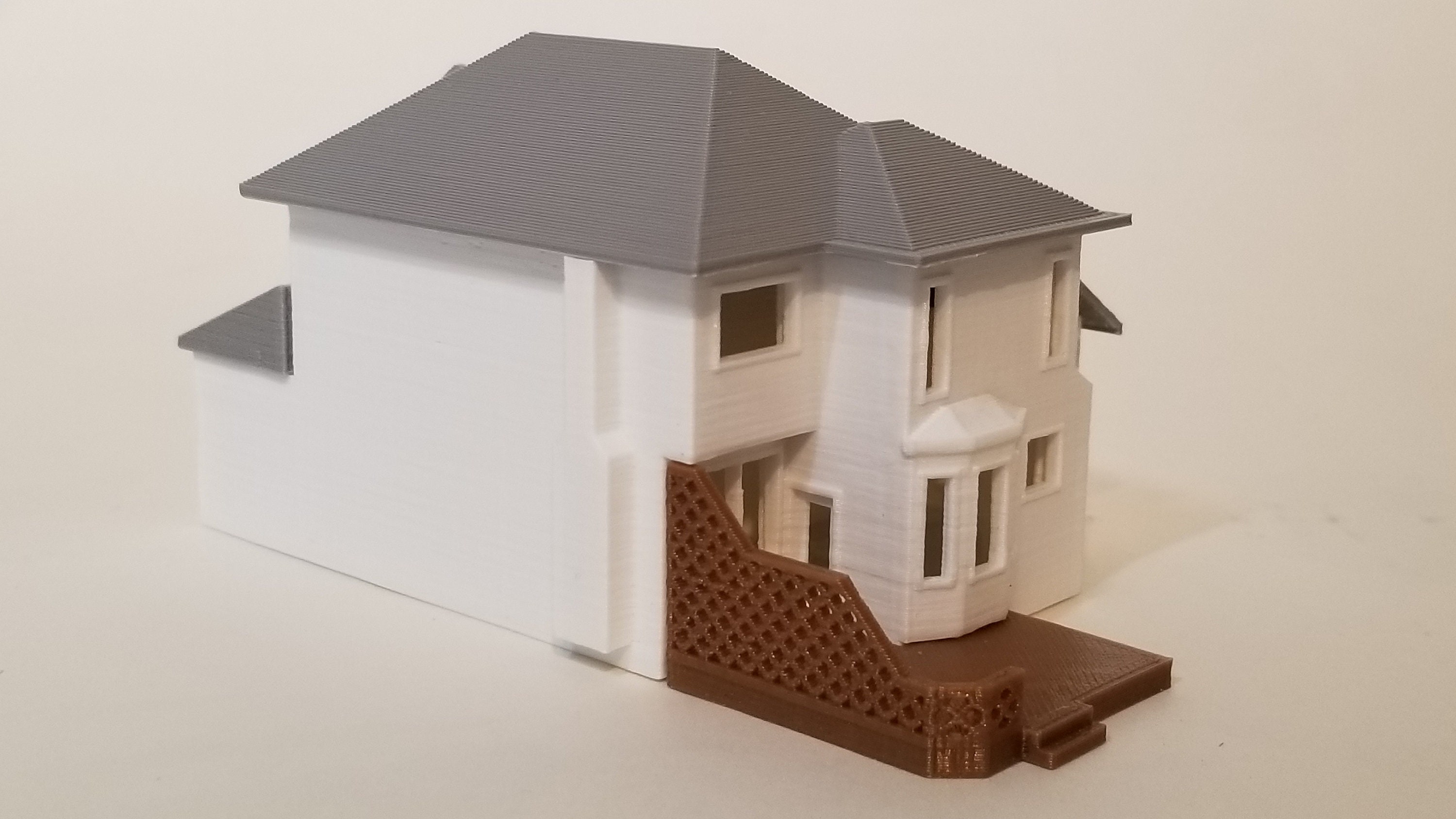 N Scale Suburban Home 3 Model Building Kit 3D Printed in - Etsy