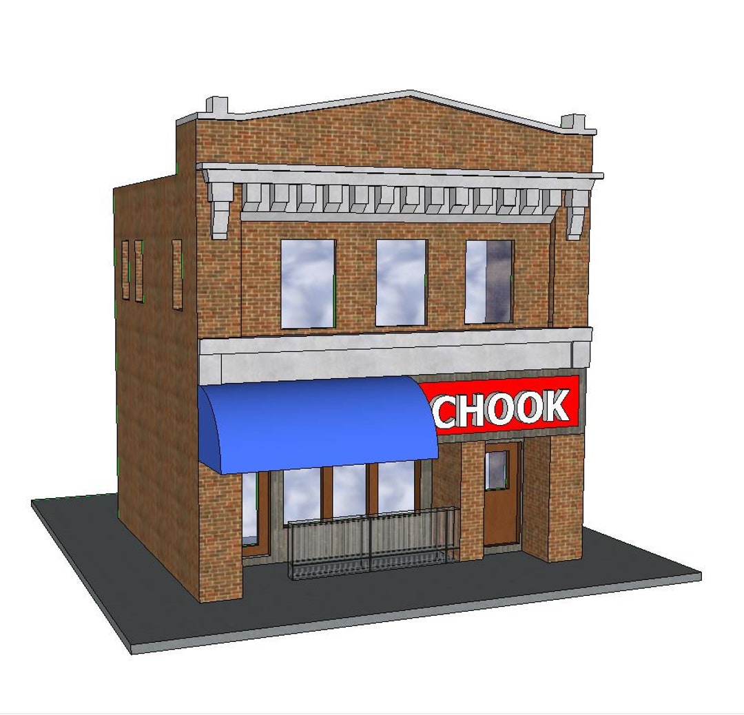 N Scale Building #3 (set) - Model Building Kit - 3D Printed in PLA ...