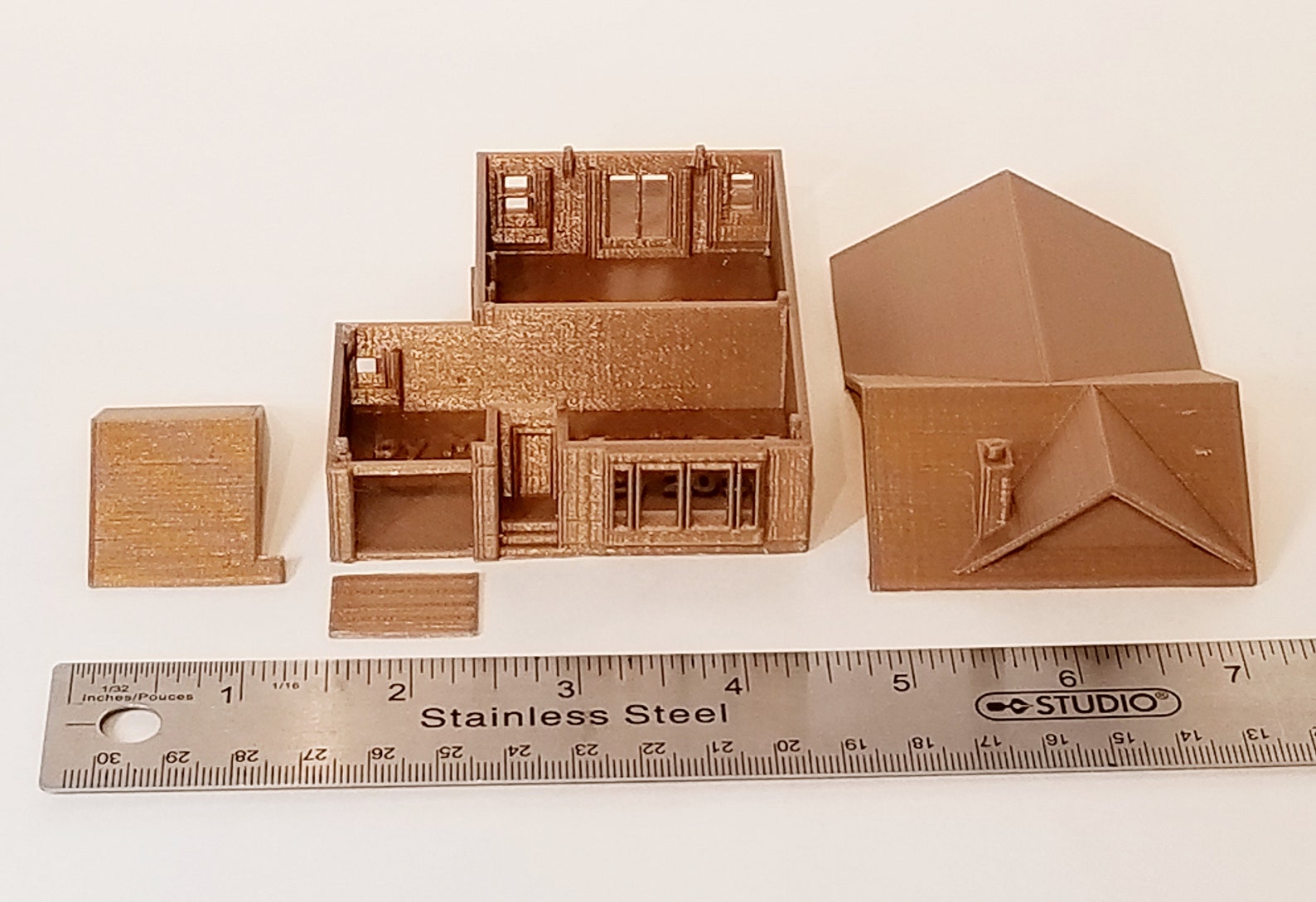 N Scale Suburban Bungalow 2 Model Building Kit 3D Printed - Etsy