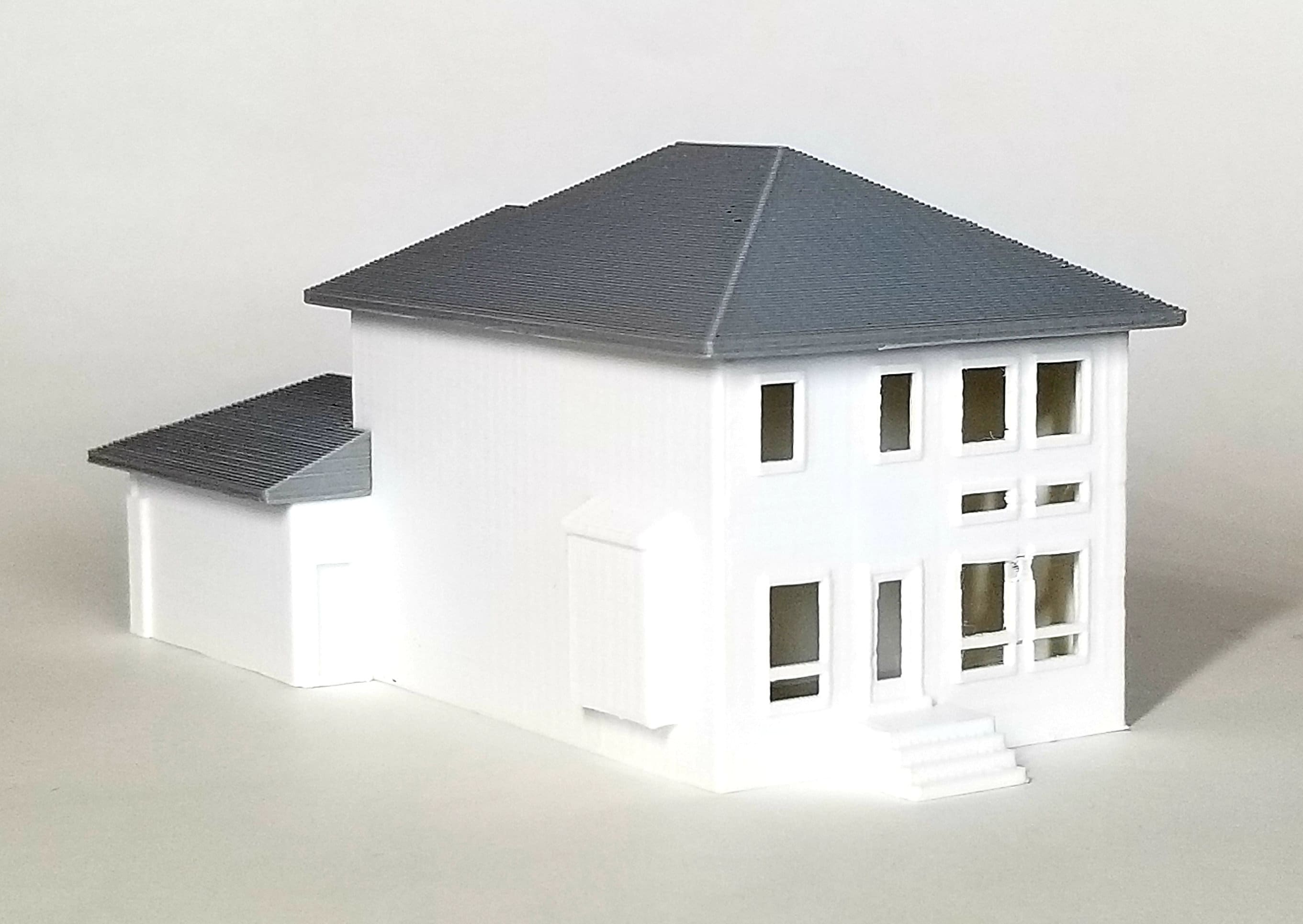 N Scale Suburban Home 4 Model Building Kit 3D Printed in | Etsy