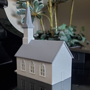 N Scale Village Church - Model Building Kit - 3D Printed in PLA Plastic ...