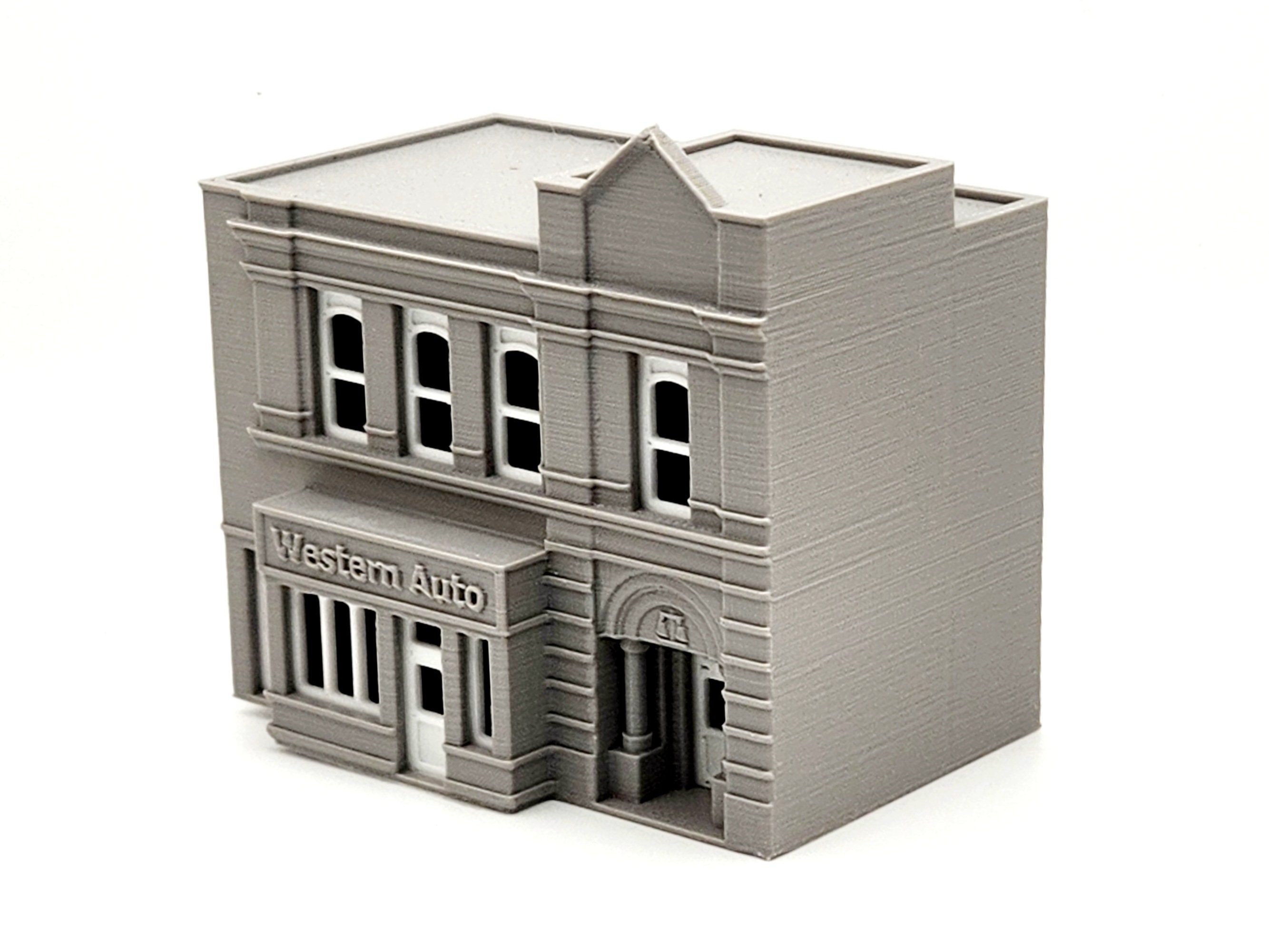 BTTF Hill Valley Town Square (western Auto Stores): 3D Printed N Scale ...