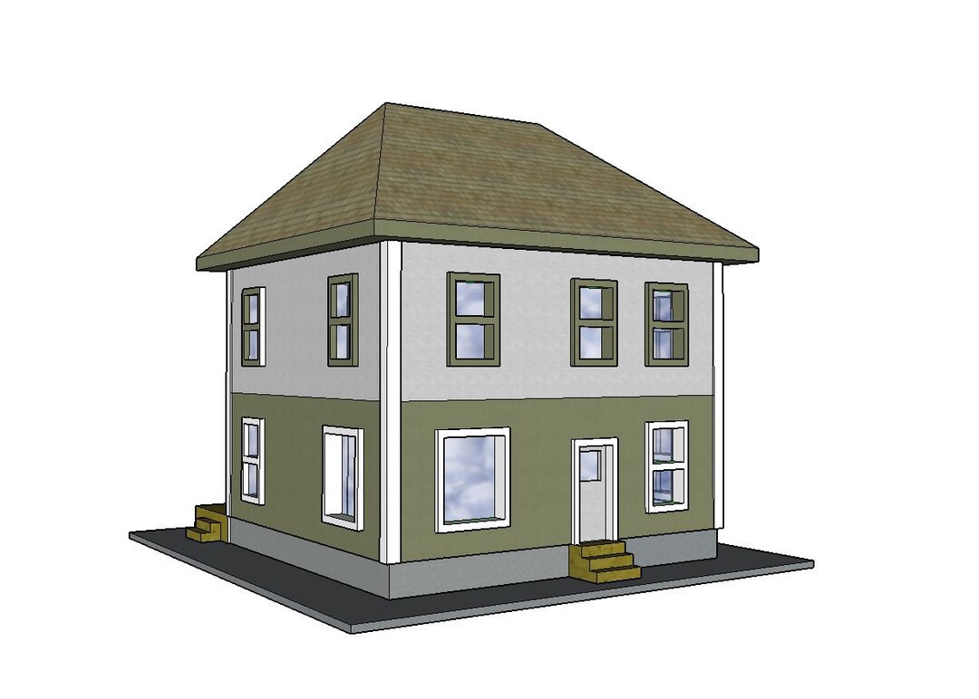 N Scale Prairie Farm House - Model Building Kit - 3D Printed in PLA ...