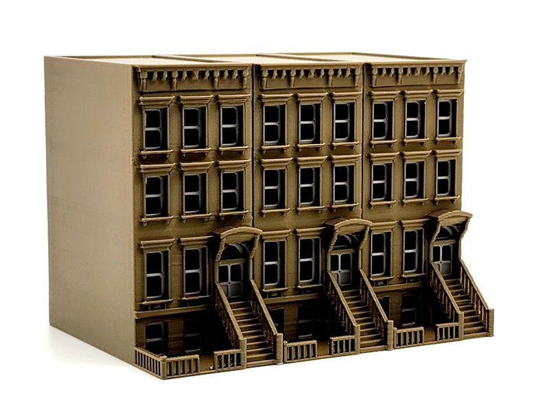 N Scale Brooklyn Brownstones: 3D Printed Replica - Etsy