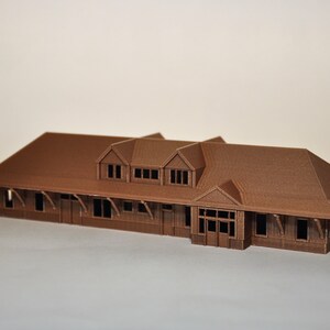 N Scale Railroad Station Model Building Kit 3D Printed in - Etsy