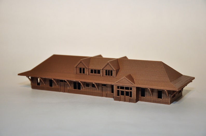 N Scale Railroad Station Model Building Kit 3D Printed in - Etsy