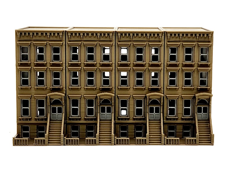 N Scale Brooklyn Brownstones: 3D Printed Replica - Etsy