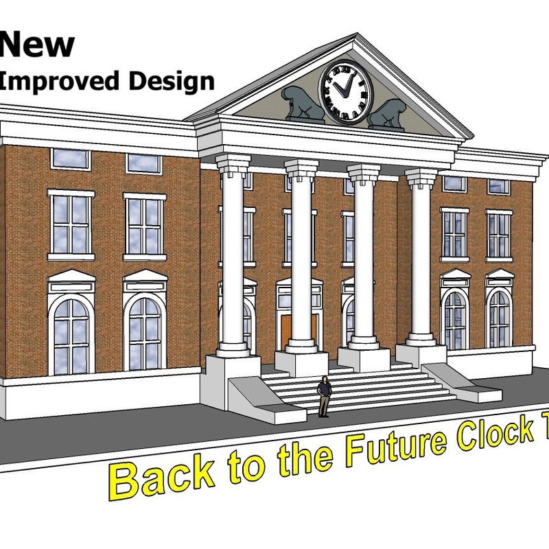 Back to the Future Clock Tower Model - Etsy