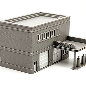 BTTF Hill Valley Texaco Station N Scale Replica Model Building - Etsy