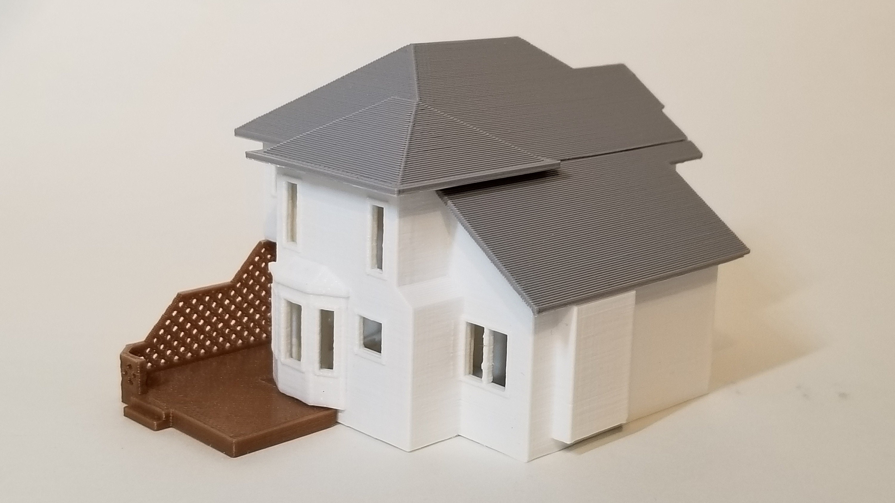 N Scale Suburban Home 3 Model Building Kit 3D Printed in - Etsy