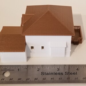 N Scale Suburban Home #2 - Model Building Kit - 3D Printed in PLA ...