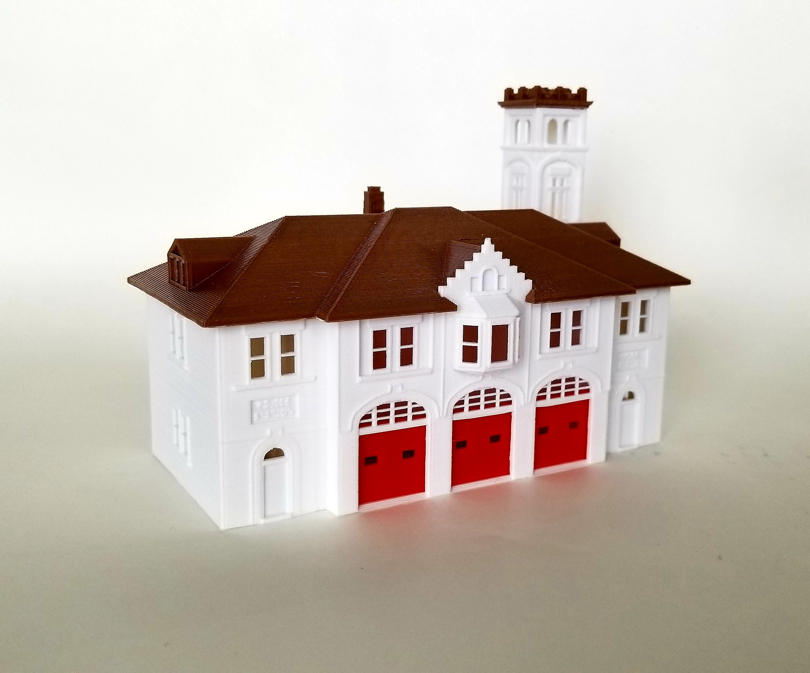N Scale Vintage Fire Station est. 1914 Model Building Kit - Etsy Canada