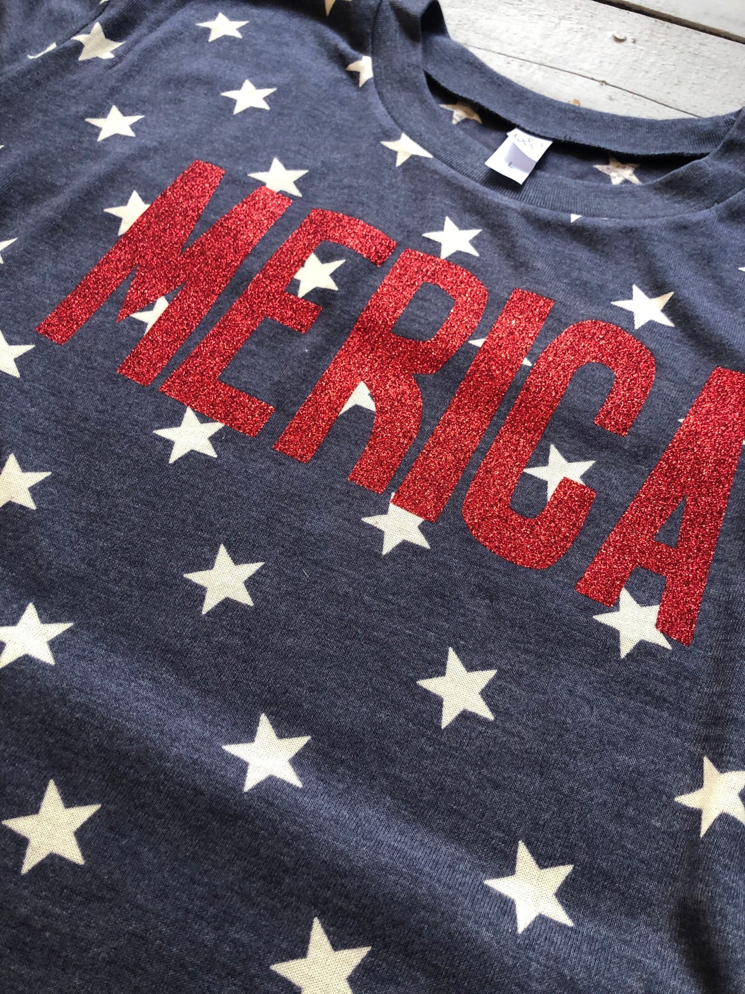 Merica Star Spangled Banner Boxy Crop Top - Etsy